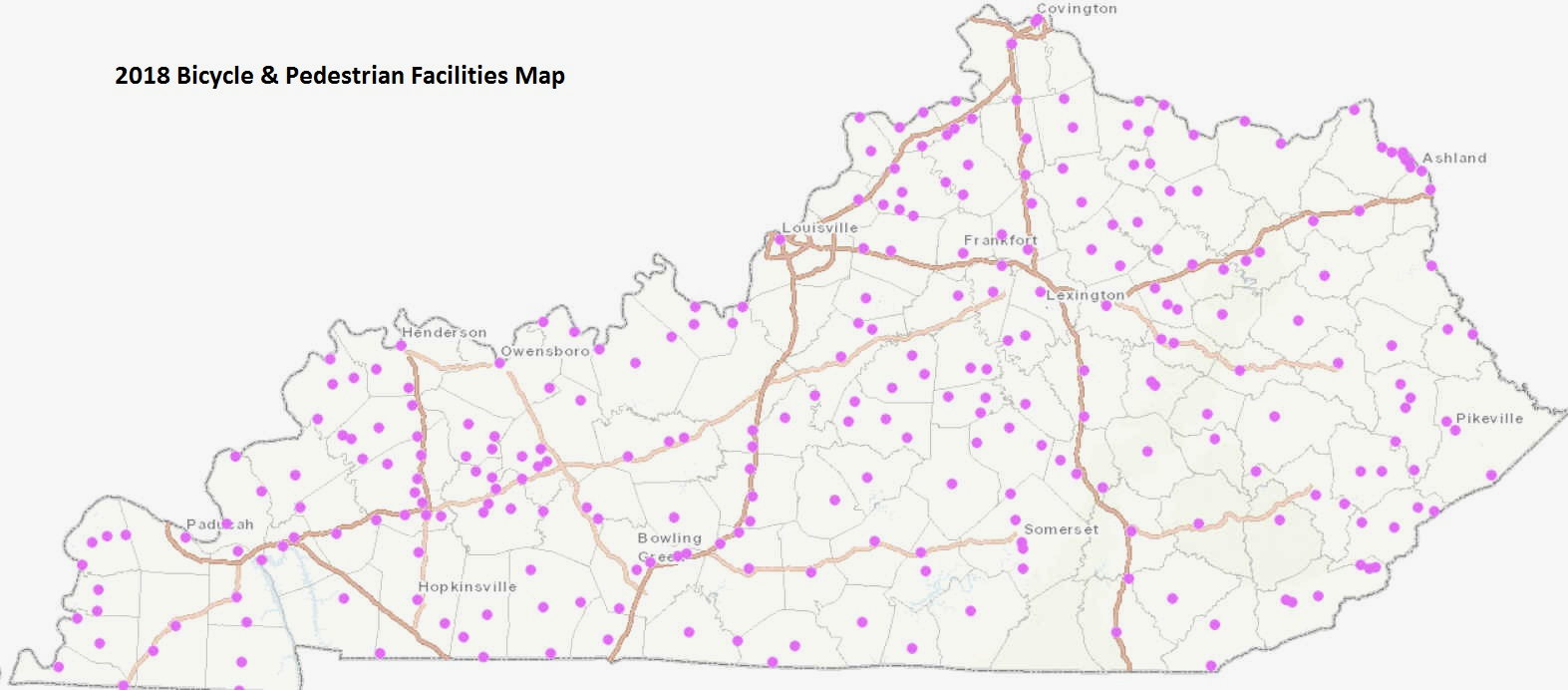 Bicycle and Pedestrian Facility Inventory Map | KYTC