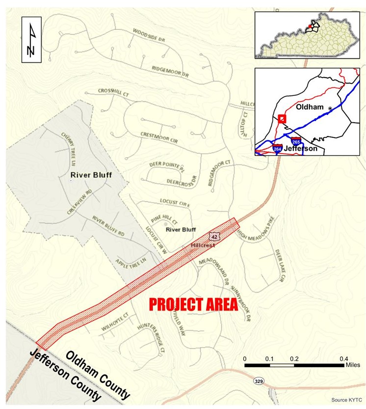 U.S. 42 Improvements from Jefferson/Oldham County line to Ridgemoor ...