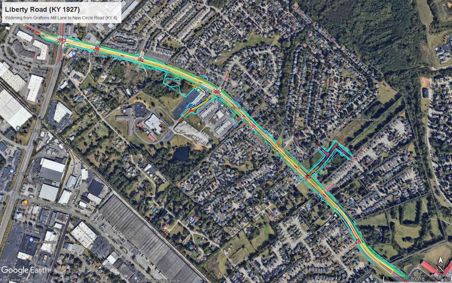 Liberty Road (KY 1927) Widening from Graftons Mill Lane to New Circle ...